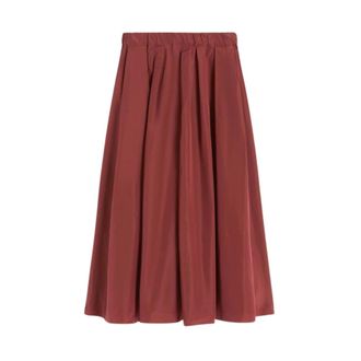 Max Mara Femme, Jupes, Rouge, Taille: 40 FR Wkdformica Midi Skirt