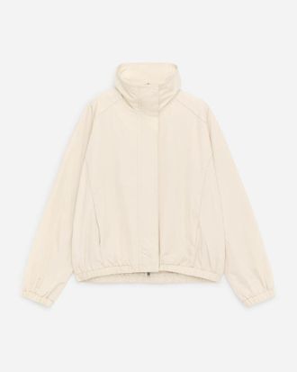 Arket Nylonjacke Mit Stehkragen -Wei&szlig;
