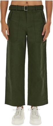 Maison Kitsun&eacute; Homme, Pantalons, Vert, Taille: W44 Pantalon de travail