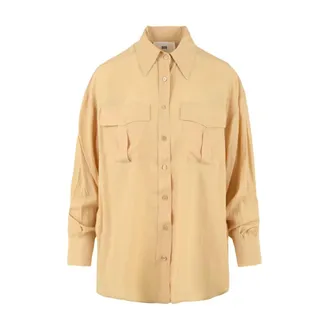SOLOTRE Damen, Blusen & Hemden, Beige, XLGr&ouml;&szlig;e