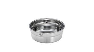 Rösle Dose FLEXX 2GO 0,4 L rund, Lunchbox aus Edelstahl, Mikrowellen- und Backofengeeignet bis 150 °C, spülmaschinengeeignet, silbern