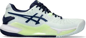 Asics Damen Gel-Resolution 9 Clay Sneaker, Pale Mint/Blue Expanse, 37 EU