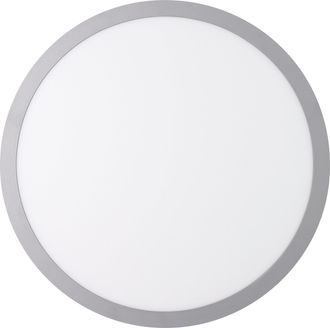 Eglo LED Deckenleuchte Fueva 1, 1 flammige Deckenlampe, Material: Aluminium, Kunststoff, Farbe: Silber, wei&szlig;, &Oslash;: 40 cm, neutralwei&szlig;