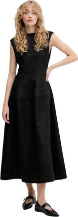 Stine Goya Femme, Robes, Noir, Taille: 38 FR Robe Mi-longue &agrave; Imprim&eacute;