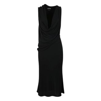 Tom Ford Crepe Jersey Asymmetrisch Gedrapeerde Cocktailjurk - - Dresses - Damen - Schwarzk - S