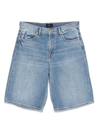 7 For All Mankind short Mason en jean - Bleu