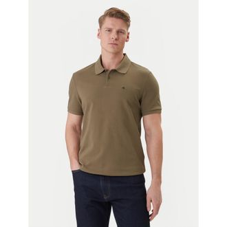 Calvin Klein Jeans Poloshirt LV040EM269 Khakifarben Regular Fit