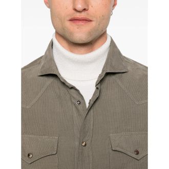 Brunello Cucinelli Cotton Corduroy Shirt - Green