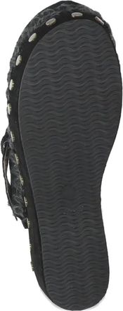 Mou Mules mit Schnallendetail - Schwarz