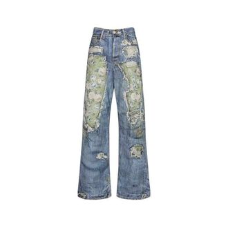 Acne Studios Jean trompe-lail 1981 en coton