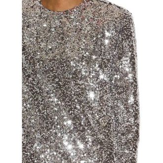 Isabel Marant Robe courte droite Heliane en sequins