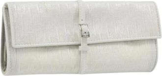 Dior Pre-owned Trotter Canvas Pouch - Femme - Pre-owned - Blanc - Taille: ONE Size