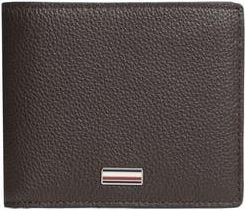 Tommy Hilfiger Portefeuille textur&eacute; &agrave; logo en cuir