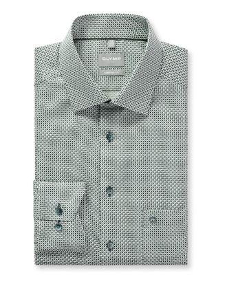 Olymp Luxor, Comfort Fit, Baumwollhemd mit Print in