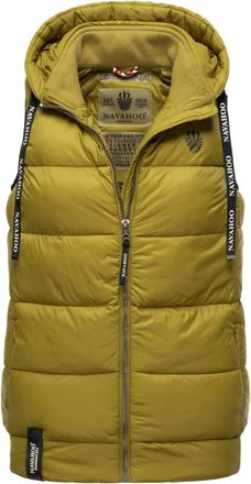 Navahoo Damen Weste Steppweste gesteppt Frühjahr Übergangsweste B860 [B860-Kassid-Moosgrün-Gr.S]