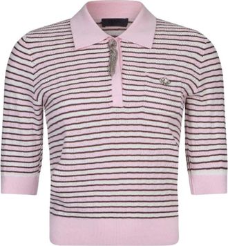 Liu Jo Femme, Pulls, Multicolore, Taille: 40 FR Pull Ray&eacute; avec D&eacute;tails Bijoux