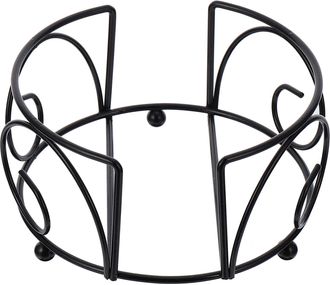 Artibetter DEARMAMY Runder Eisen untersetzerhalter mit Glatter Oberfl&auml;che Praktischer Organizer f&uuml;r Kaffeetassen Multifunktionales Aufbewahrungsregal f&uuml;r Runde U