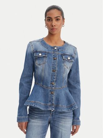 Fracomina Jeansjacke FR26SJ4007D40902 Blau Regular Fit