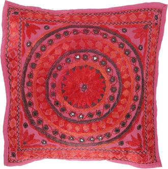 Guru Shop Kissenh&uuml;lle, Orient Kissenbezug, Bestickter Dekokissen Bezug - Muster 19, Baumwolle, 40x40x0 cm