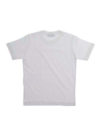Stone Island Boys Kids Crew Neck T-Shirt White Cotton T-Shirts And Polos