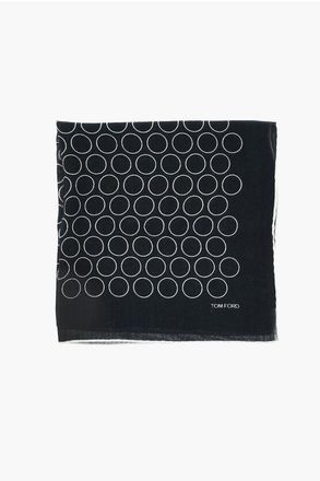 Tom Ford Geometrical Patterned Silk Blend Foulard size Unica