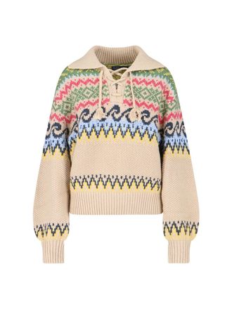 Polo Ralph Lauren Sweater Fair-Isle Lace Up