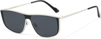 Generic Lunettes De Soleil D&eacute;coratives En M&eacute;tal For Homme Et Femme, Id&eacute;ales For Lext&eacute;rieur, Les Vacances La Conduite(Silver)