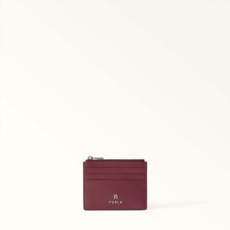 Furla Camelia Kartenetui S Red Apple Rot Strukturiertes Leder Damen