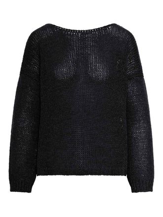 Roberto Collina Pull Col Rond - Noir
