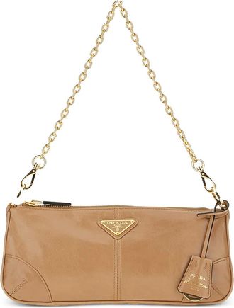 Prada Re-Edition 2002 Tote Bag mit Kettenriemen - Nude