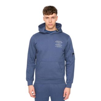 Duck and Cover Rayland Kapuzenpullover f&uuml;r Herren (Jeansblau)