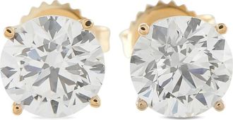 Luxury Bazaar diamond stud earrings - Gold