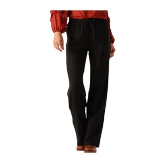 Ydence Elegante Schwarze Hose Berber - - Trousers - Damen - Schwarzk - S