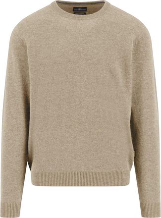 Fynch-Hatton Pullover aus reinem Kaschmir mit Rundhalsausschnitt Light Taupe/M