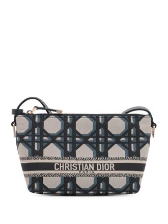 Dior 2000-2025 DiorTravel Macrocannage Nomad Handtasche aus Funktionsstoff - Blau