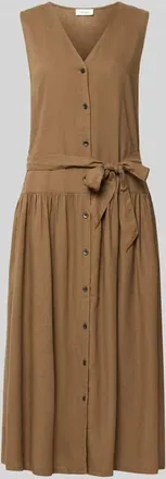 s.Oliver Red Label Regular Fit Freizeitkleid aus Leinen-Viskose-Mix