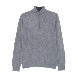 Hackett Lambswool Fzip Strickpullover - - Knitwear - Herren - Grau - XL