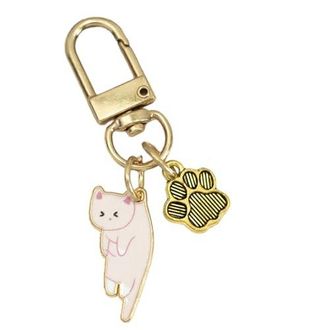 Generic Porte-cl&eacute;s Chat De Dessin Anim&eacute; - Porte-cl&eacute;s Et Adorable Pour Chat | Chat Chaton Animaux Charme Pendentifs | Porte-cl&eacute;s Lovely Kitty | Porte-cl&eacute;s Esth