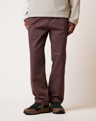 Faguo Pantalon droit violet gris&eacute;