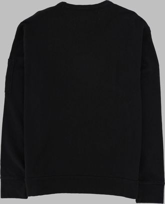 C.P. Company Logo Patch Cotton Sweatshirt - Black