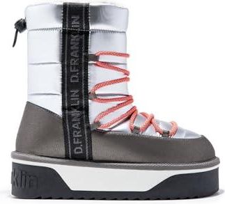 D.Franklin Nordic V.2 Bomb Bottes dhiver pour femme avec intérieur en fourrure, Métallisé, 40 EU