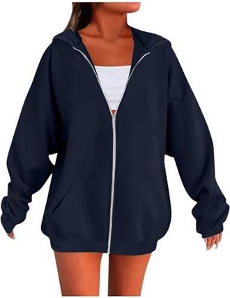 Generic Sweats à capuche et sweatshirts à capuche tendance pour femmes automne fermeture éclair manches longues sweat à capuche sweat à capuche Top Outdoor Sw