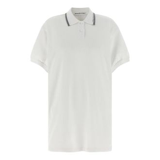 Alexander Wang Relaxed Polo Baumwoll-Minikleid - - Tops - Damen - Wei&szlig; - S