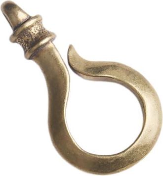 Garneck Porte-Cl&eacute;s en Laiton Massif Rond Vintage Boucle D&eacute;corative R&eacute;tro Accessoire Pendentif Suspendu pour D&eacute;coration de Cl&eacute; Porte-Cl&eacute;s D&eacute;licats et Fabricati