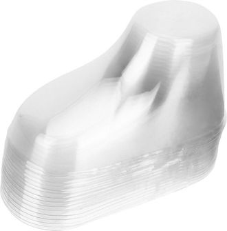 BESPORTBLE 50 Stück Transparente Babyfuß Modelle aus Flexiblem PVC Robuste Schuhhalter für Kleinkindschuhe Babyschuhe und Söckchen Praktischer Schuhdisplaystände
