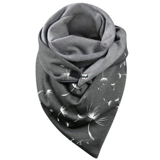 Generic Dreieck Schal Damen Winter Warm Schlupfschal Herbst Halstuch Kuschelig Winterschal Blumen Muster Herbst Schal Frauen Deckenschal Halstuch Scarf Poncho