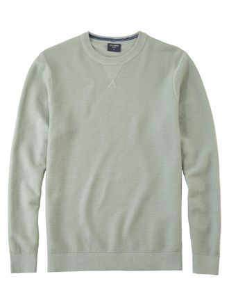 Olymp Herren Pullover Rundhals Casual.Strick,Struktur,978 Knit Regular fit,hellgr&uuml;n 40,XXL