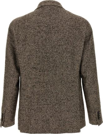 Tagliatore Double-Breasted Wool Blend Blazer - Olive