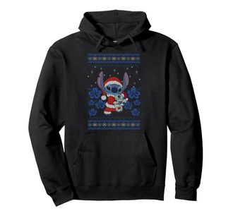 Disney Lilo & Stitch Weihnachten Stitch Ugly Sweater Style Pullover Hoodie
