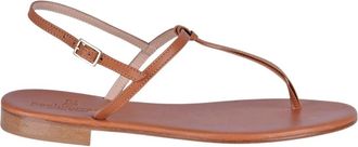 Paolo Ferrara Femme, Chaussures, Brun, Taille: 39 EU Nappa Thong Sandal